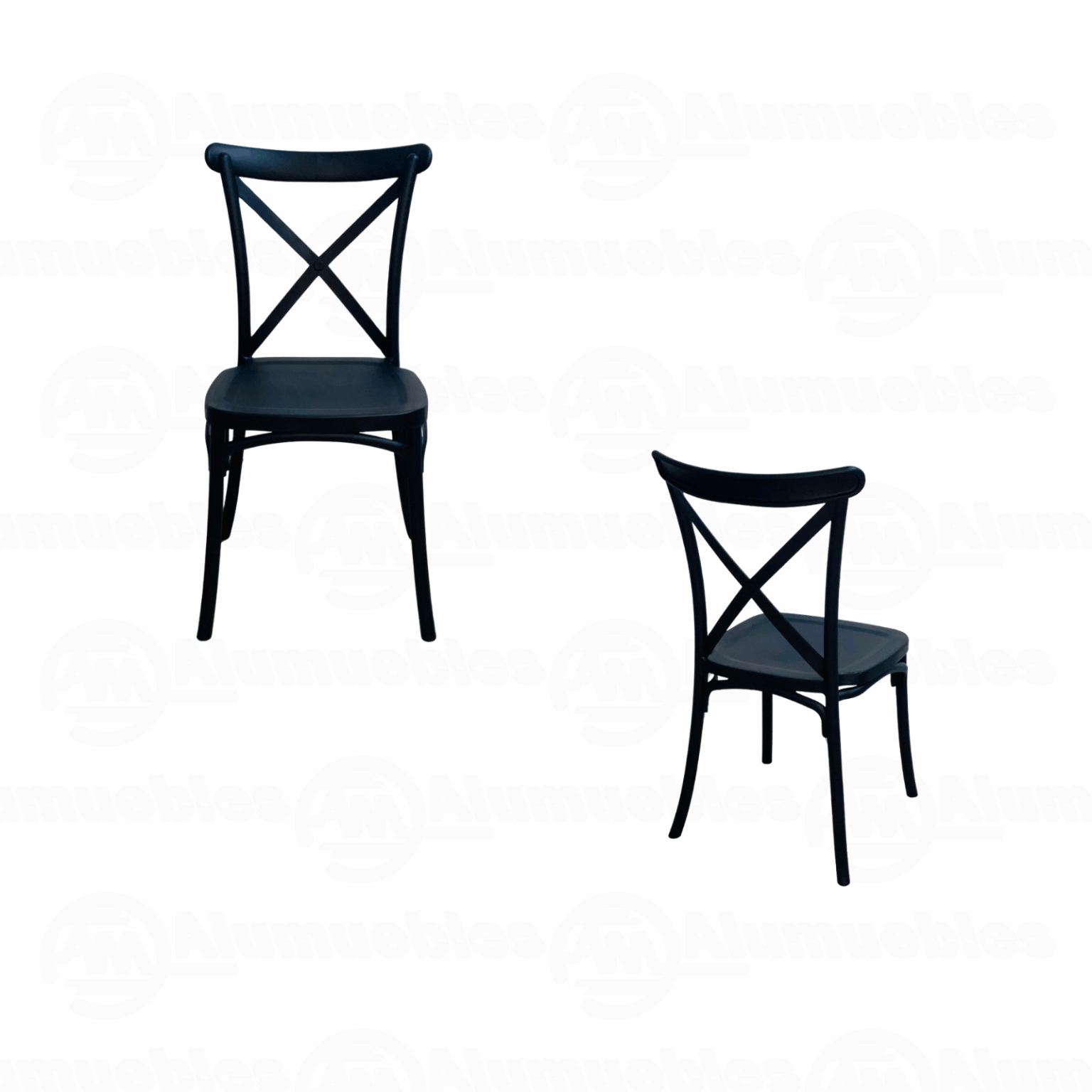 SILLA PLASTICA CROSS BACK – Alumuebles